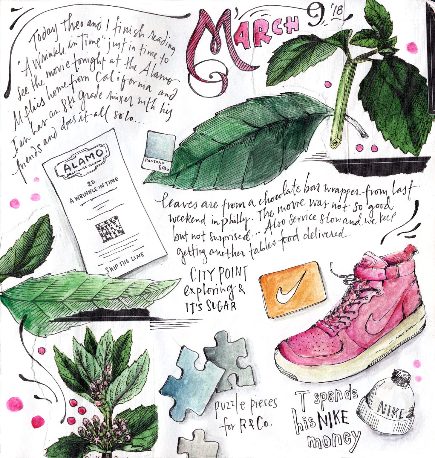 Prompt No. 14: Drawing the Date - by Samantha Dion Baker