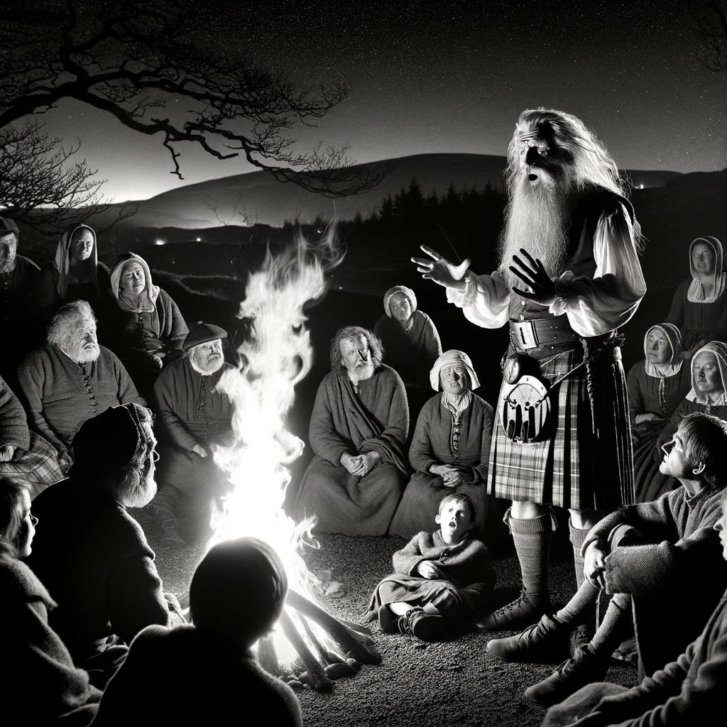 The Seanchaidh (Traditional Gaelic Storyteller)