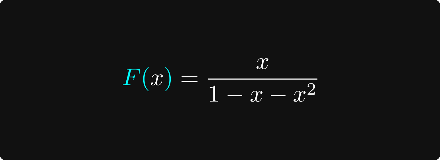 The non-recursive formula for Fibonacci numbers