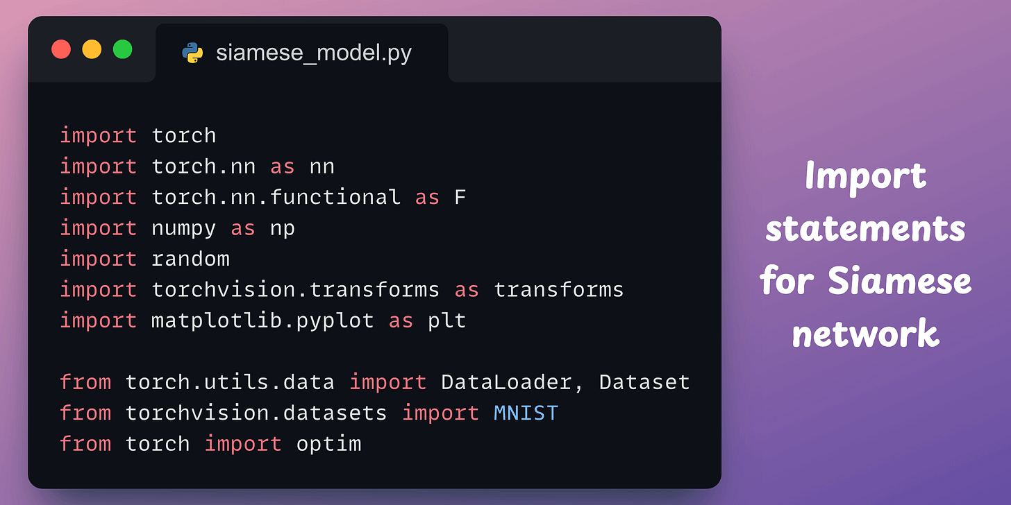 Implementing a Siamese Network