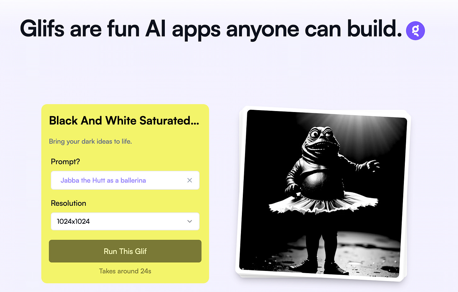 Glif.app: Mini apps with AI - by Mert Deveci - AI Mode