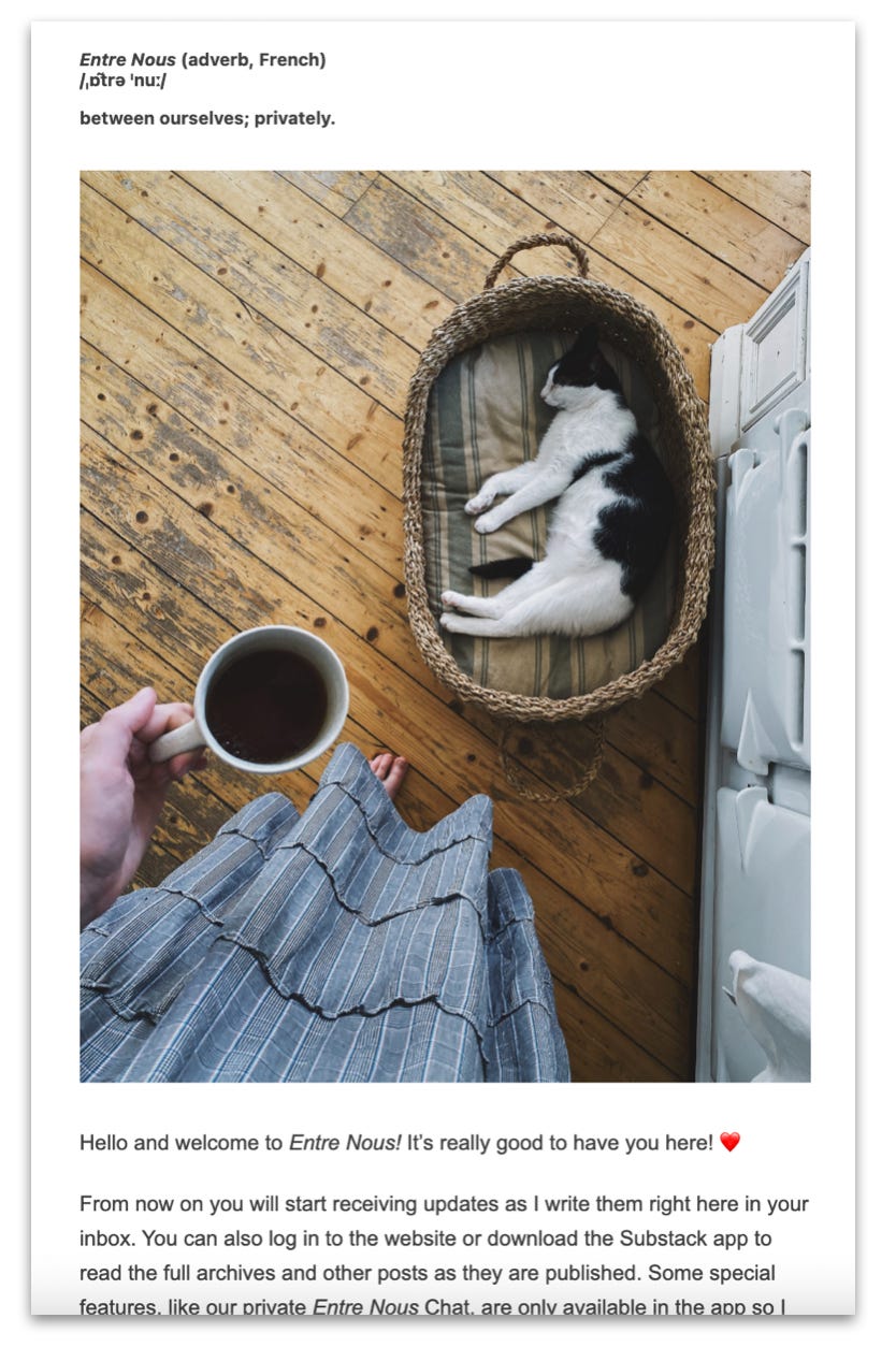 How to write a welcome email for new Substack readers