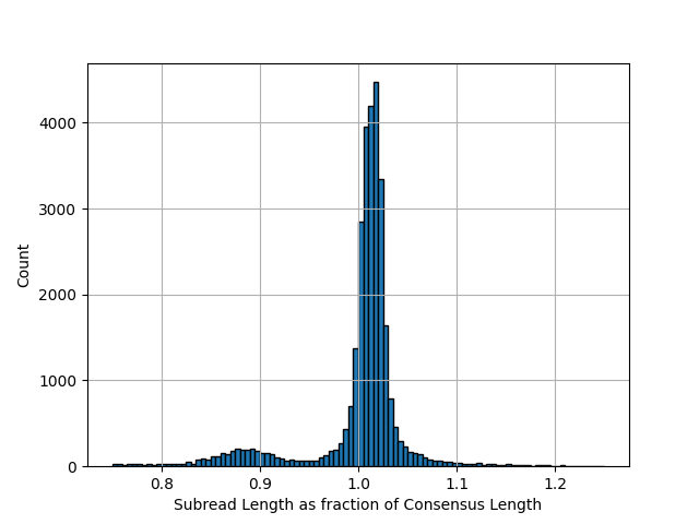 A Look At Some PacBio Subreads - by Nava Whiteford