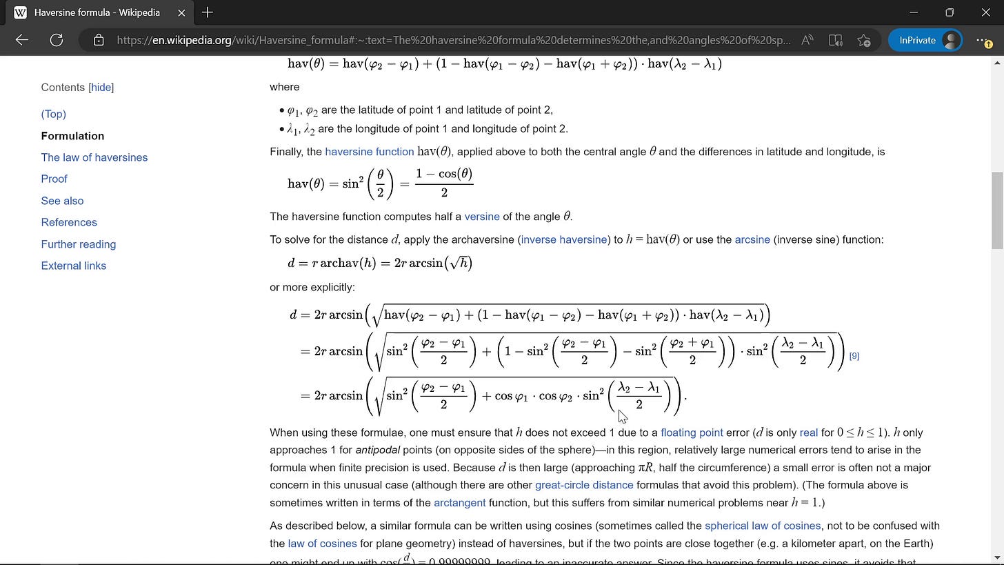 The Haversine Distance Problem - by Casey Muratori