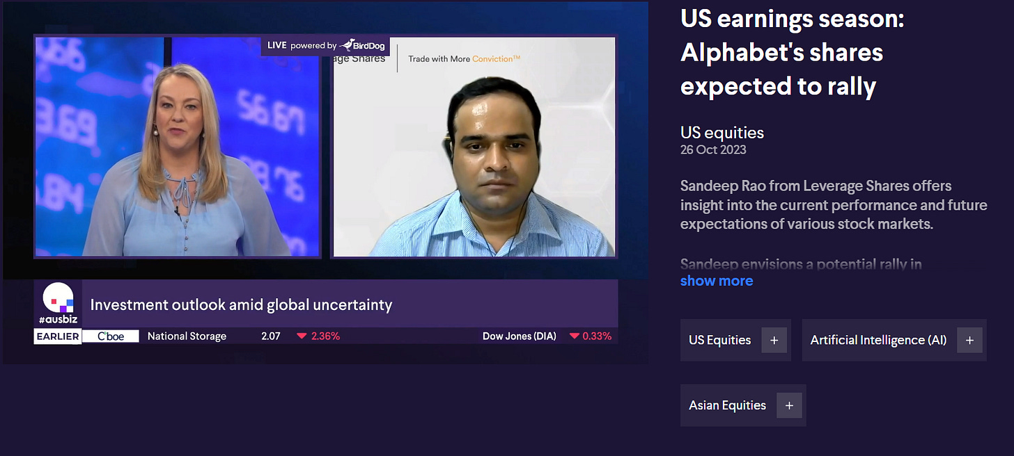 My Interview with AusBiz TV - by Sandeep Rao