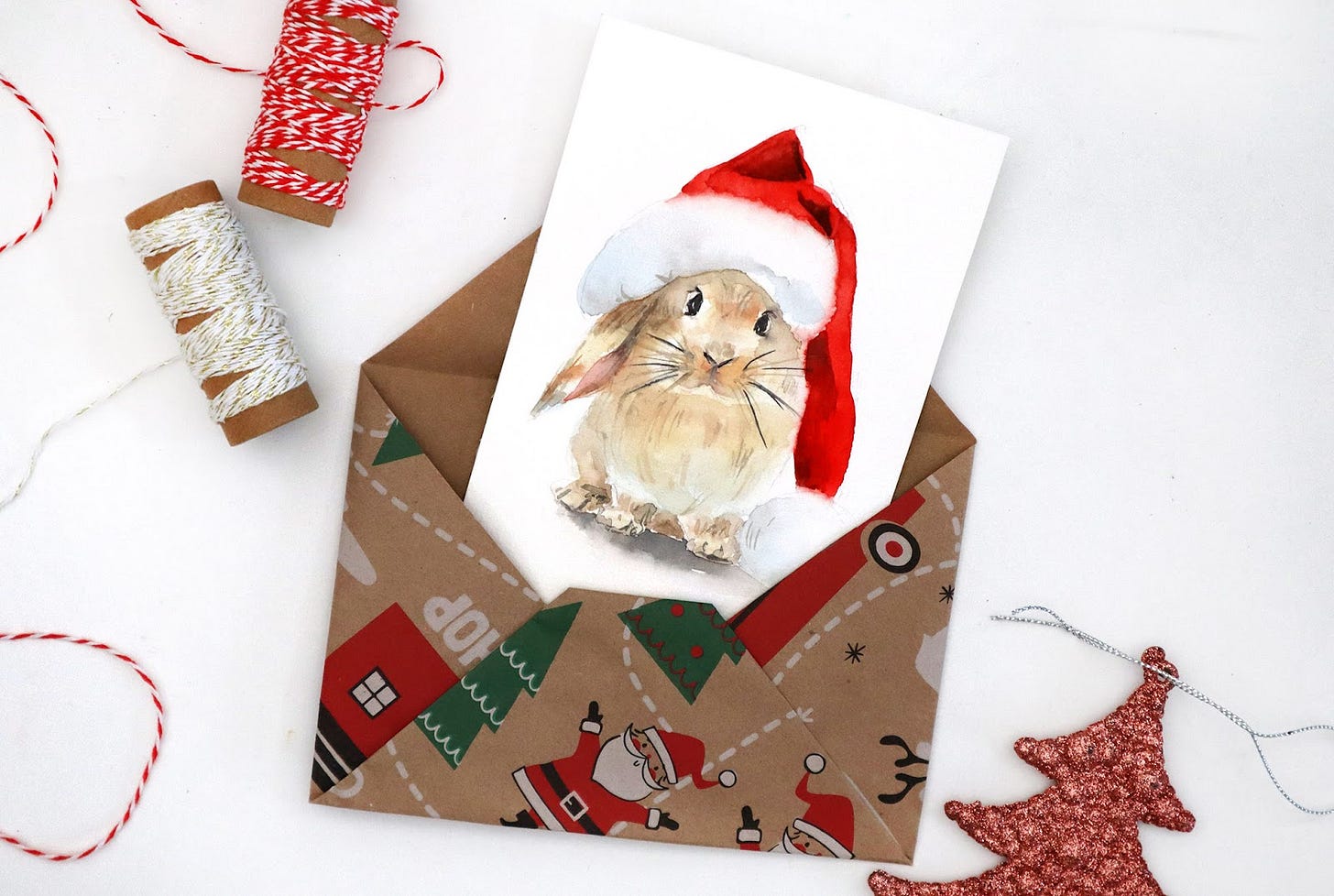 24 watercolor ideas for Christmas - by Yana Shvets