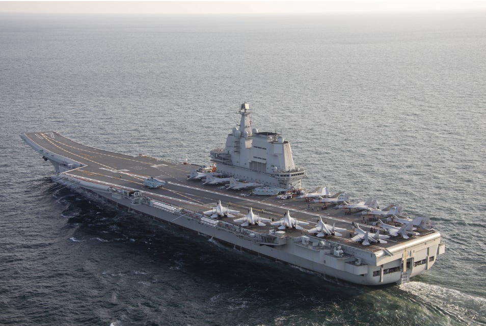 Chinese Aircraft Carrier Fleet Crosses Taiwan Strait, Second Within A Month