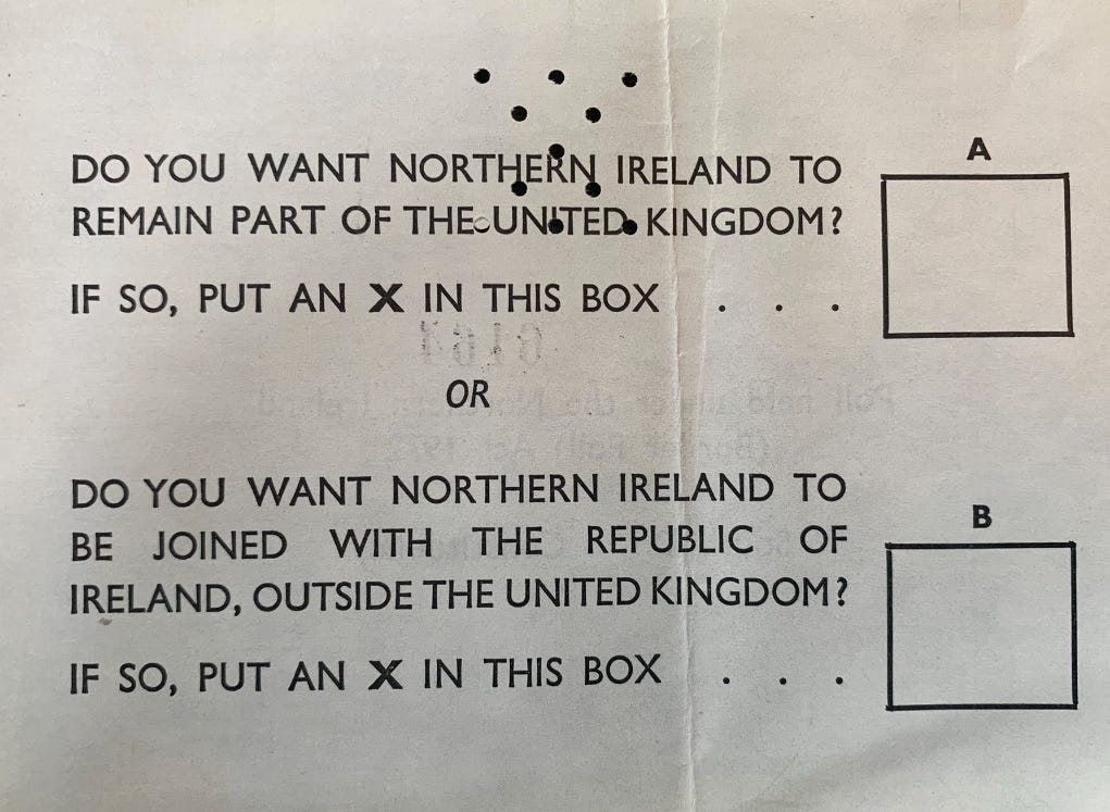 Why the Northern Irish Border Poll of 1973 was both unimportant and ...