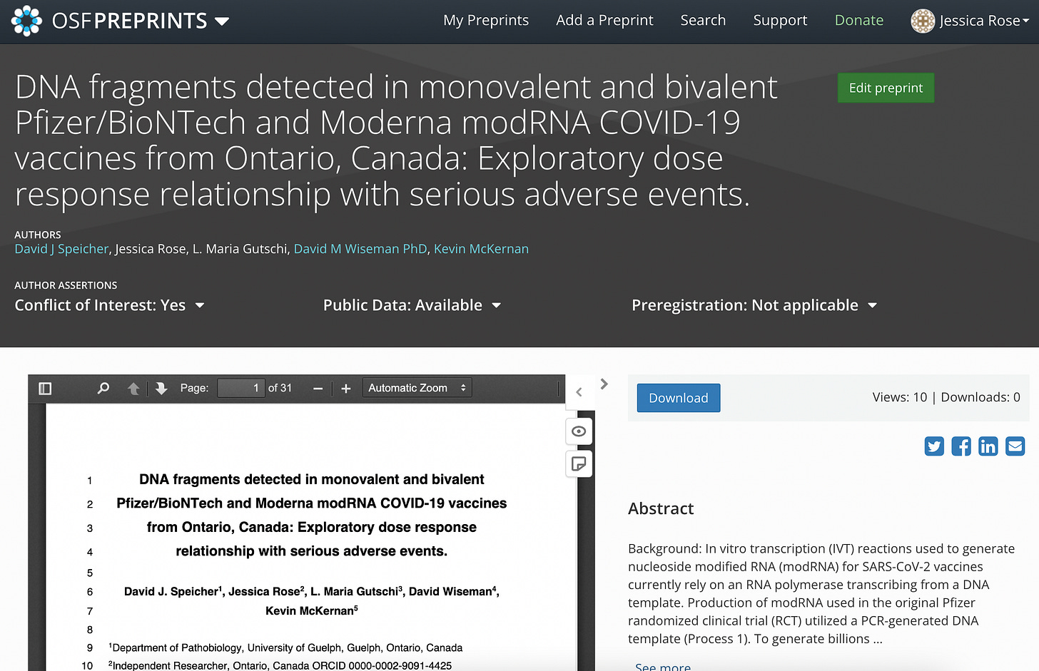 DNA fragments detected in monovalent and bivalent Pfizer/BioNTech and ...