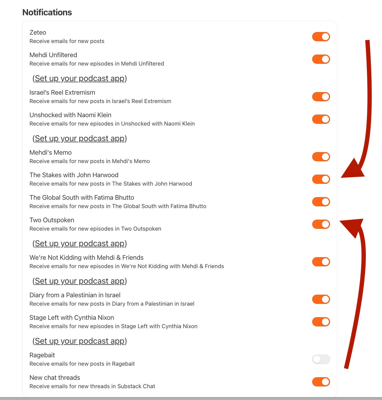 How to Subscribe to Individual Zeteo Columns and Shows