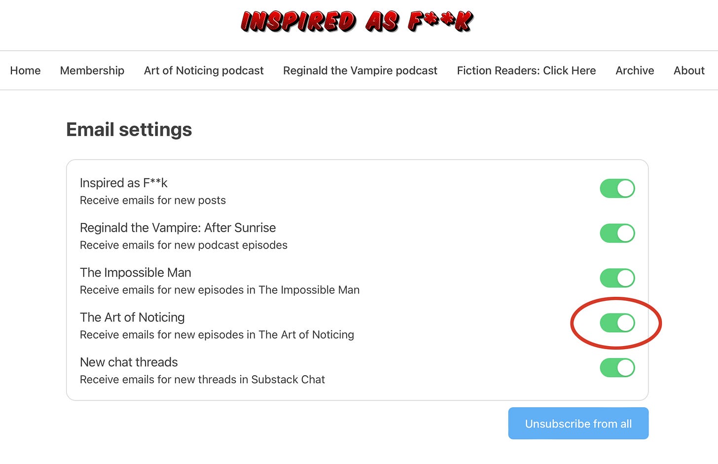 How to stop getting so many emails from me