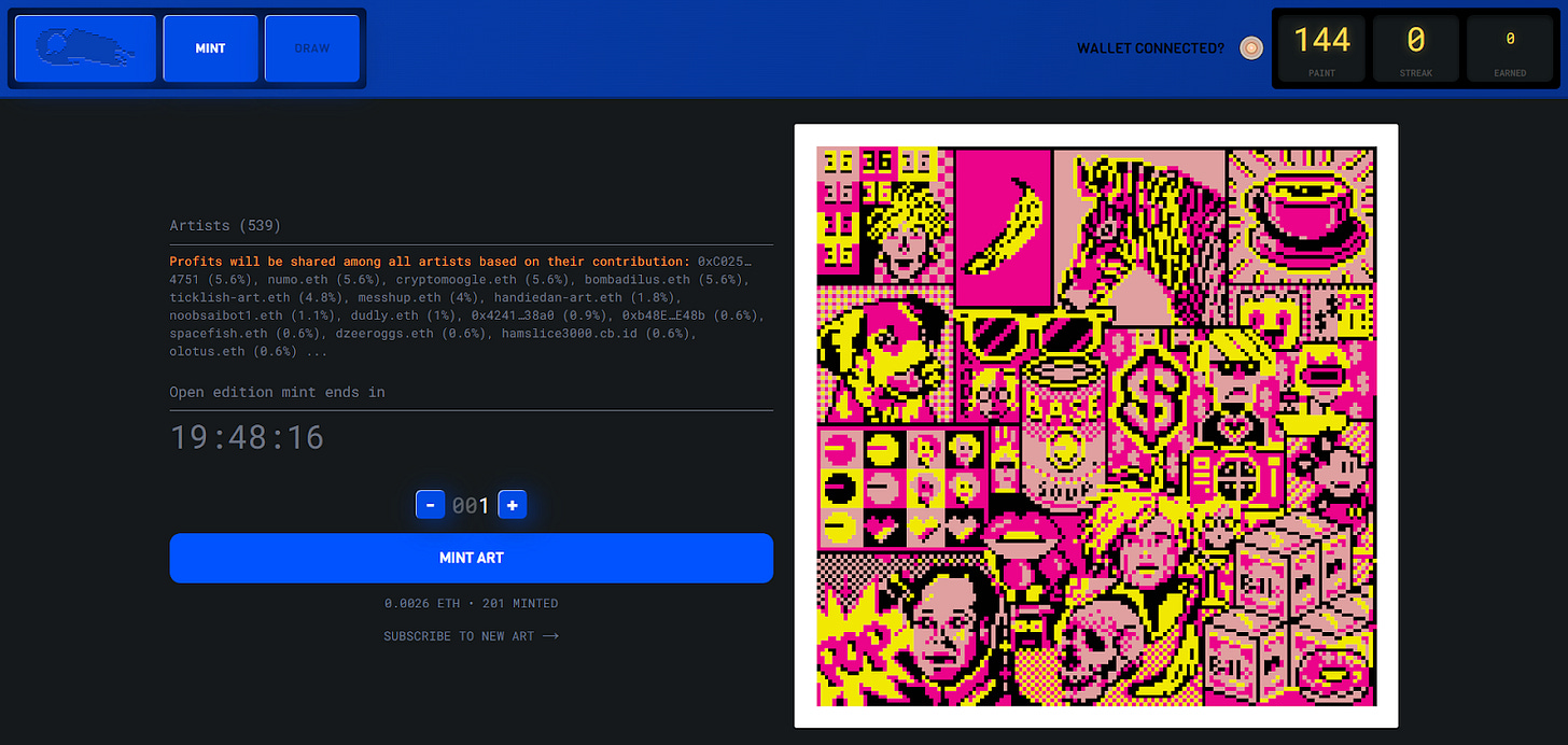 Welcome to BasePaint 🎨 - by William M. Peaster