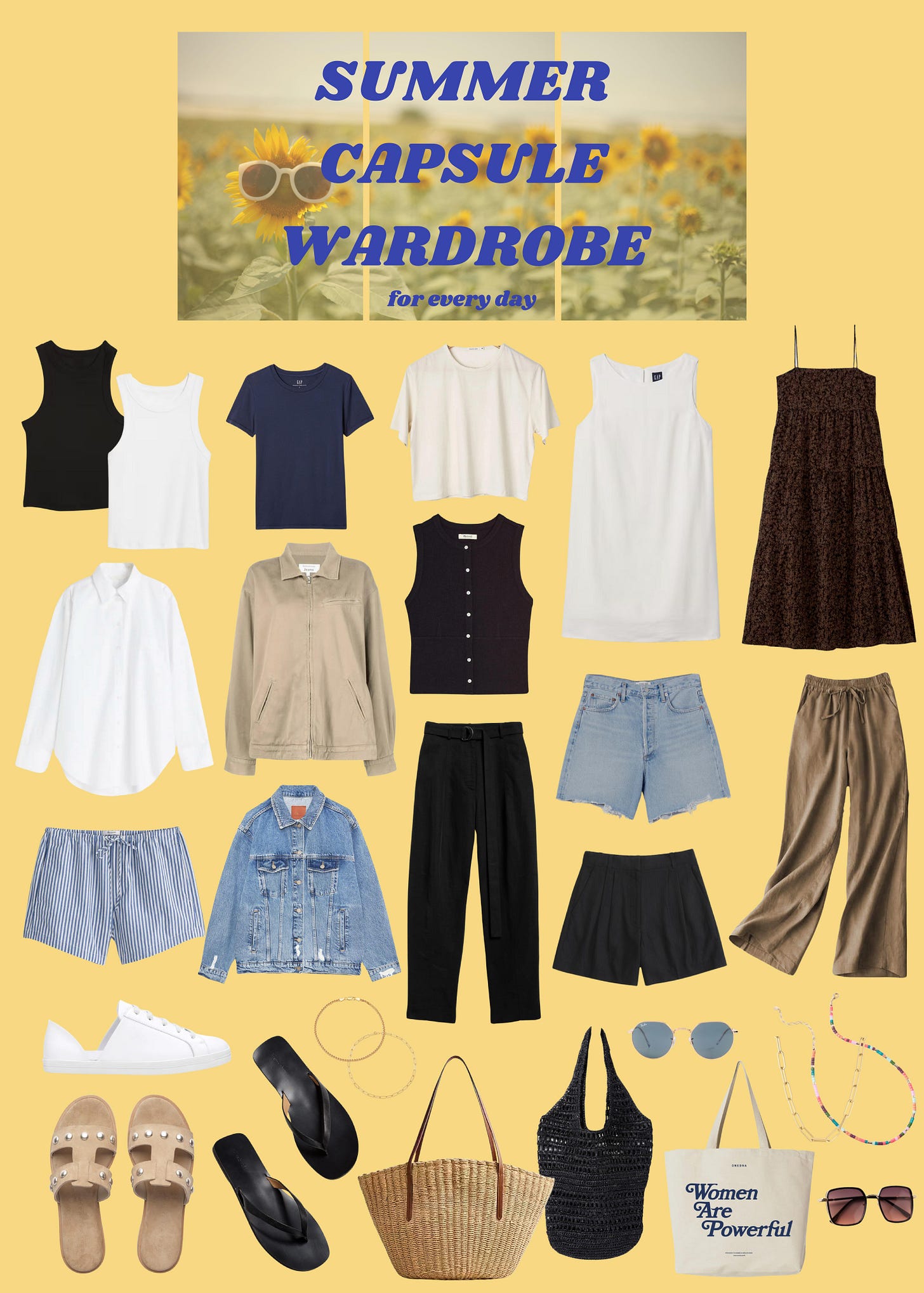 Your Complete Guide to a Easy Summer Capsule Wardrobe for Every Day