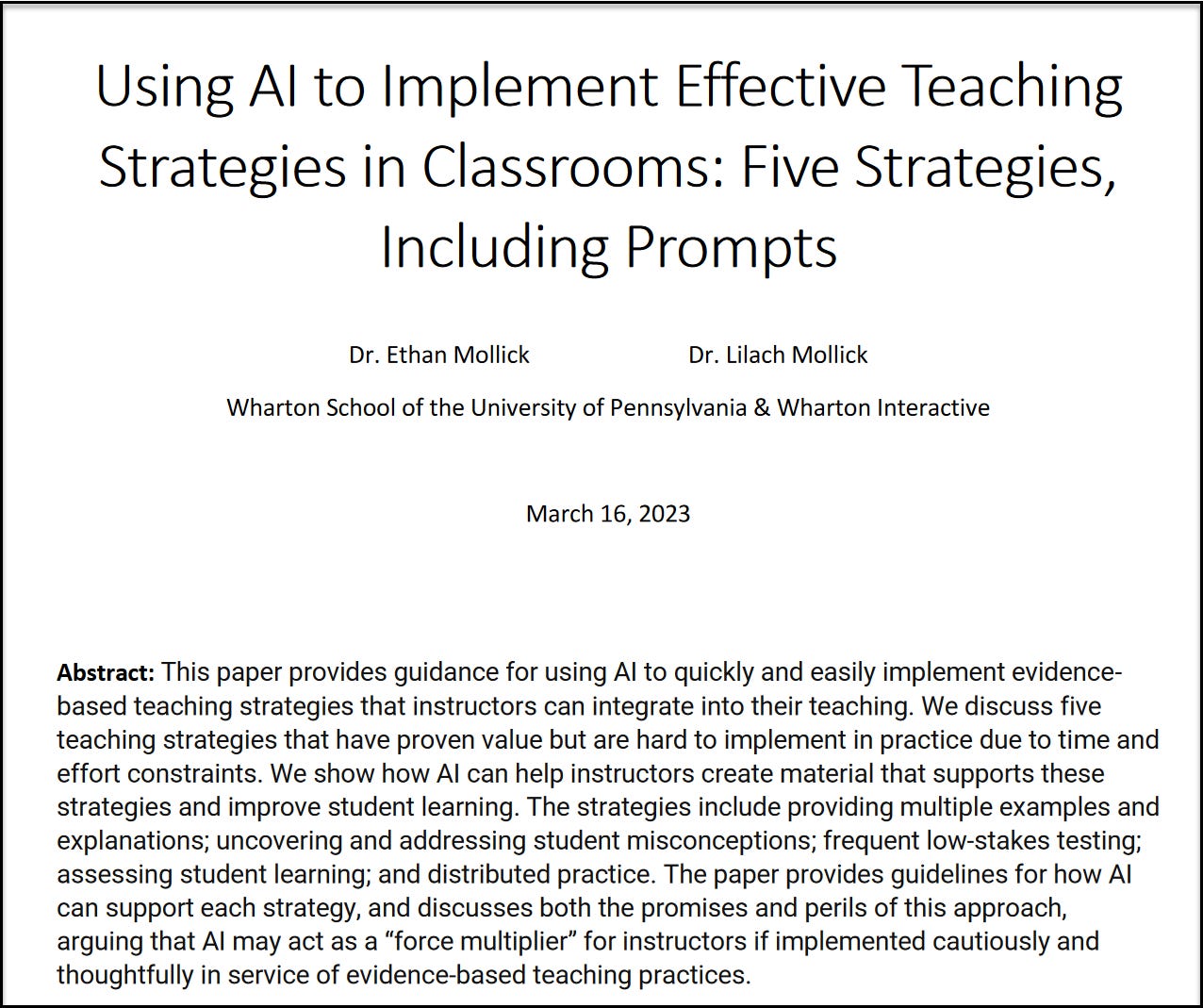 Using AI to make teaching easier & more impactful