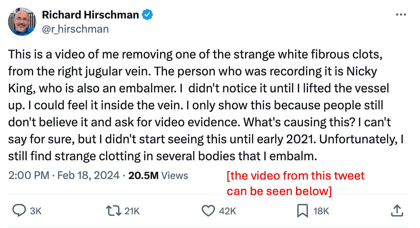 Embalmers are Continuing to Find Mysterious Clots in the Vaccinated