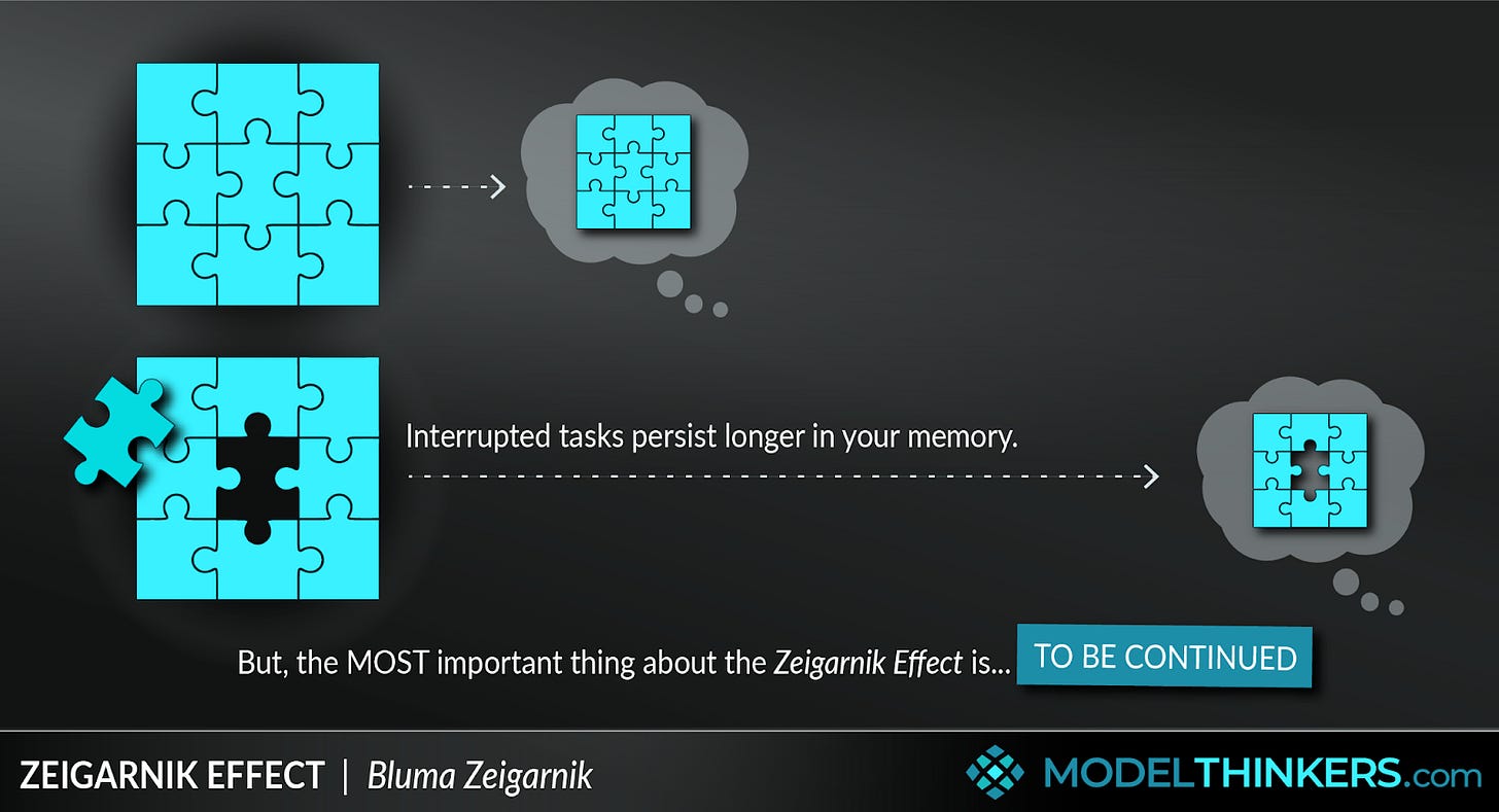 The Zeigarnik Effect - by Habit10x