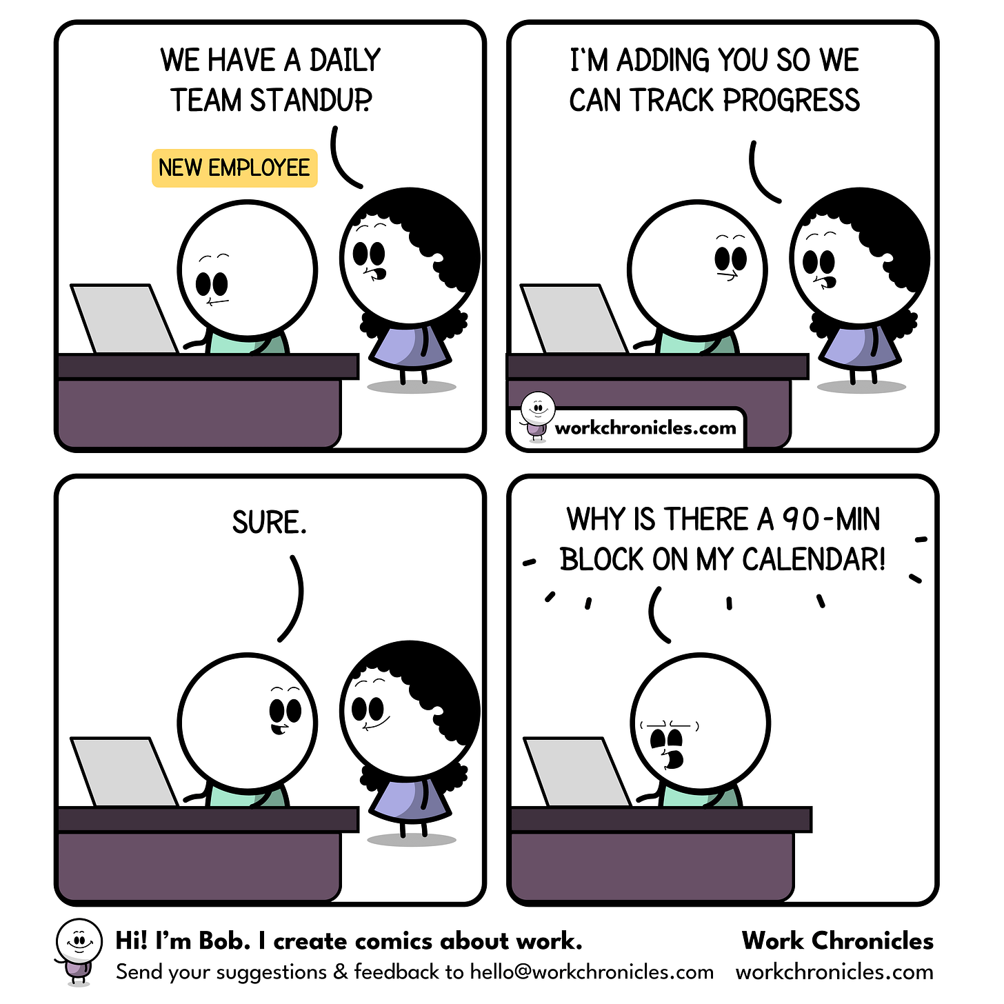 (comic) Daily Standup - Work Chronicles