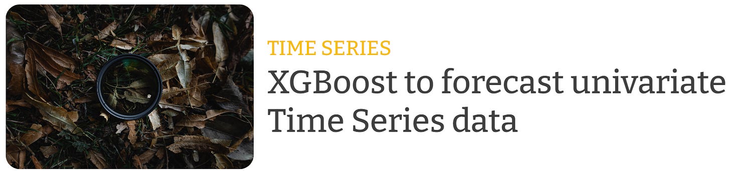 Issue 28 Time Series Forecasting With Xgboost