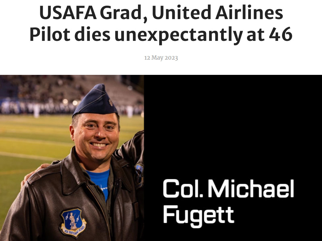 Pilot Died – United Airlines and US Air Force Pilot Lt. Col. Michael ...
