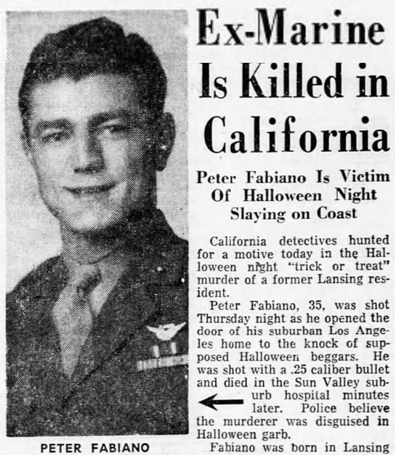 Three's a Crowd: The Cold Blooded Halloween Murder of Peter Fabiano