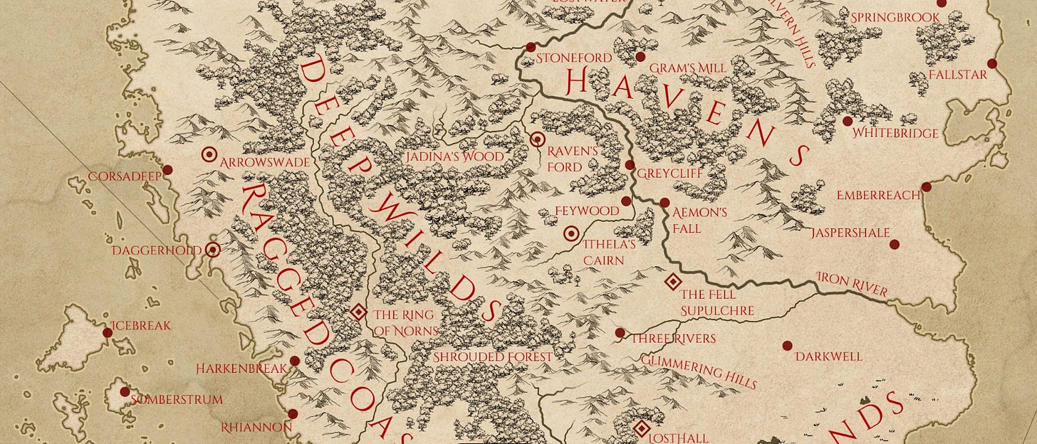 Cool Things I've Found: Enhanced Ironsworn Maps by Sheridan Falkenberry