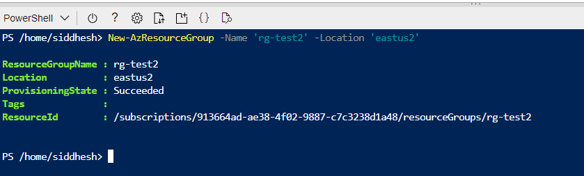 Azure PowerShell commands cheatsheet