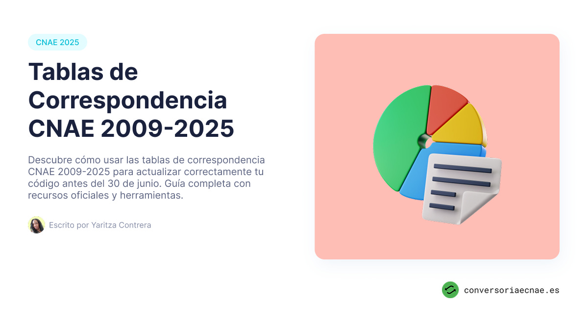 Tablas de Correspondencia CNAE 2009-2025