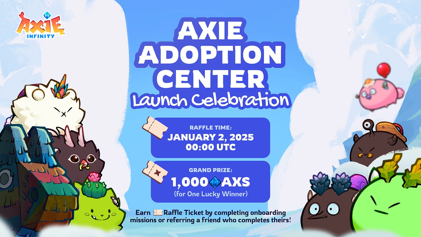 Introducing the Axie Adoption Centre! - by Axie Infinity