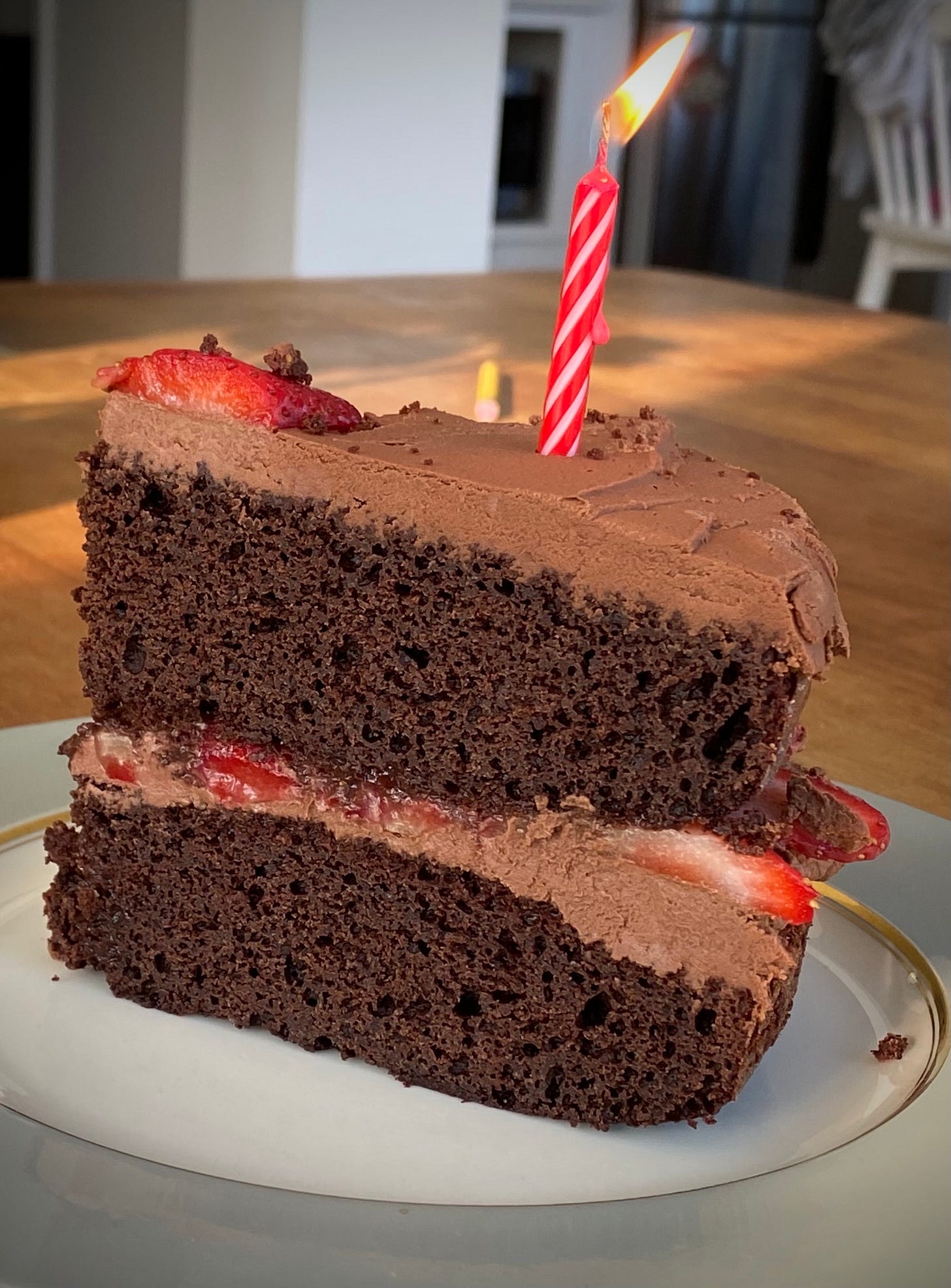 Chocolatey Chocolate Mousse Birthday Cake