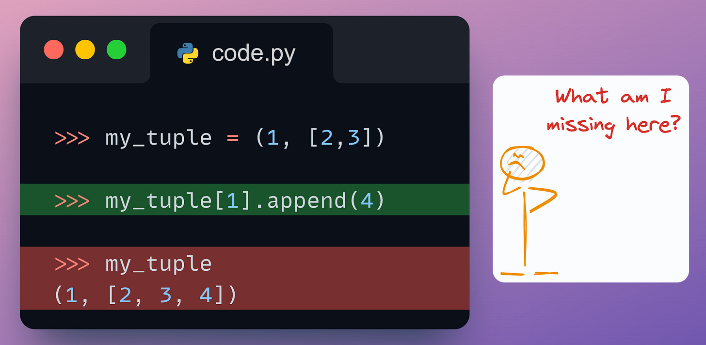 The True Definition of a Tuple's Immutability