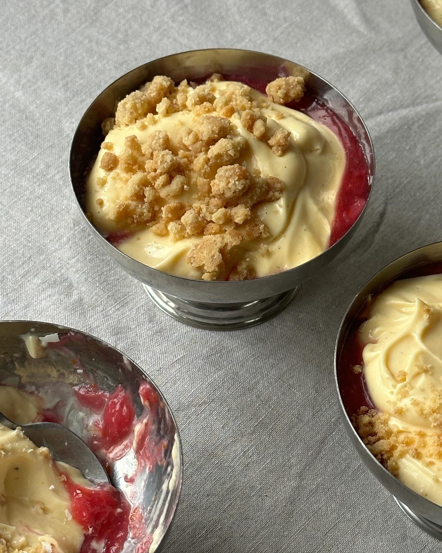 RHUBARB & CUSTARD PUDDING - by Benjamina Ebuehi