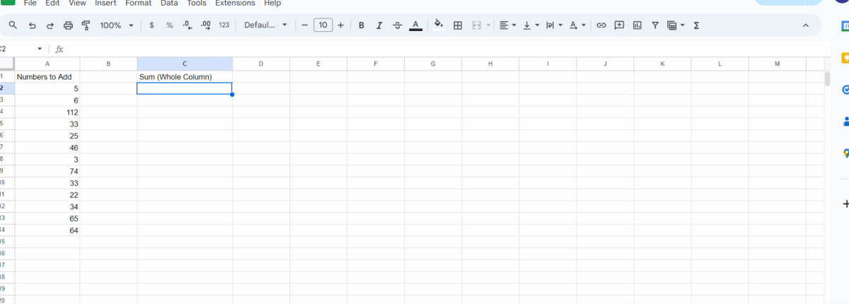How To SUM a Column in Google Sheets (5 Minute Guide)