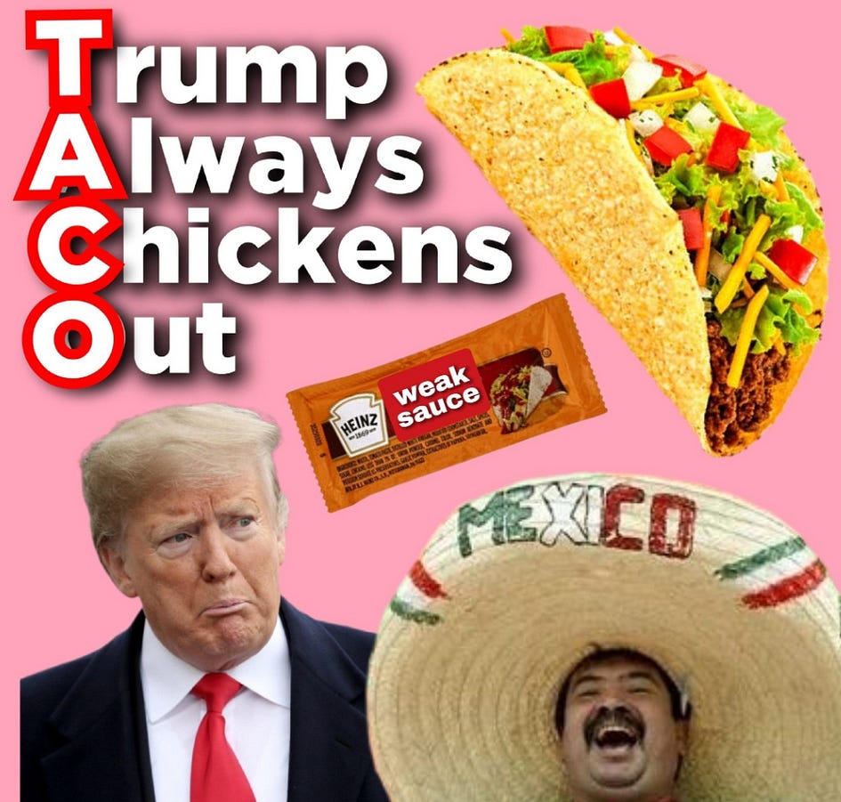 TACO: Trump Always Chickens Out