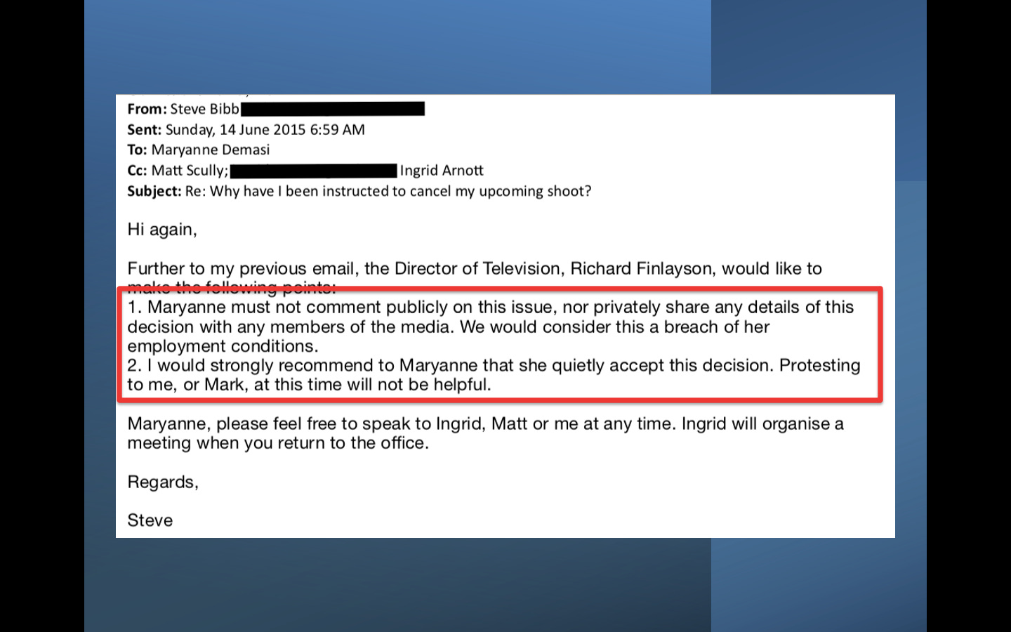 Media censorship - Lessons from ABC TV