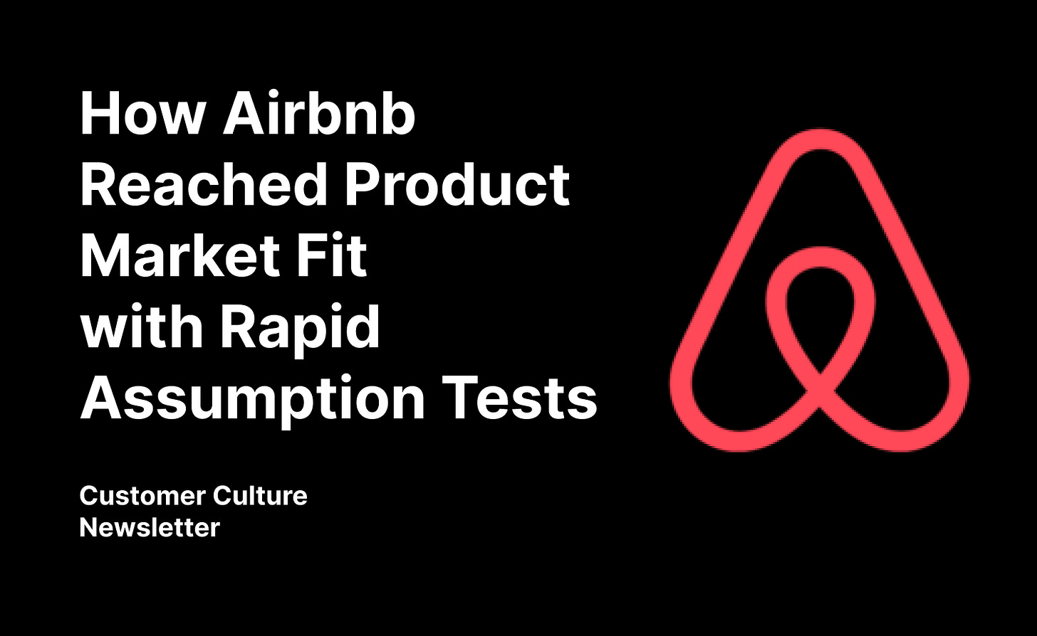 How Airbnb Reached Product Market Fit by Testing Assumptions