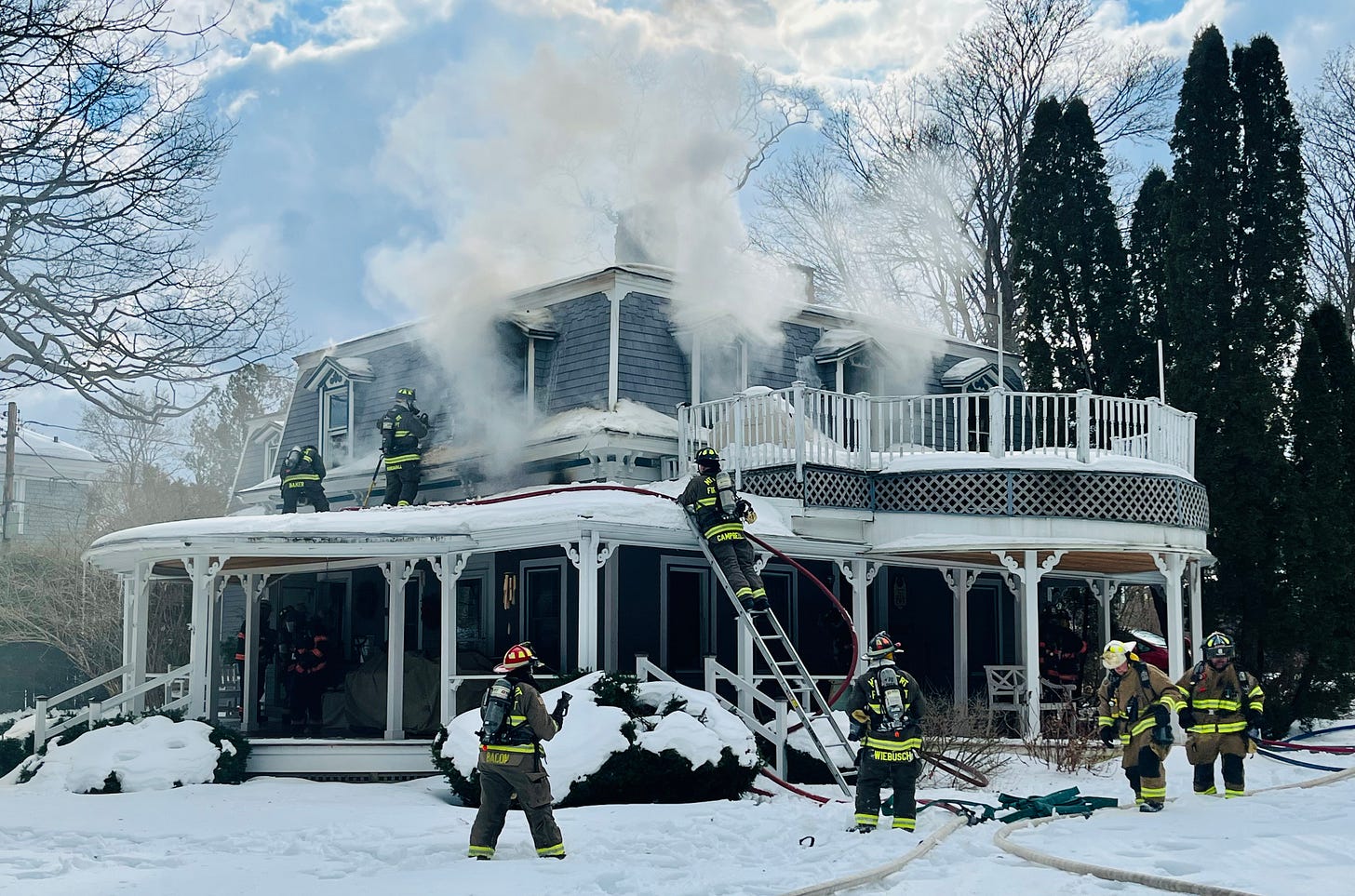 Three-Alarm Fire and Structure Collapse in two separate Bar Harbor ...