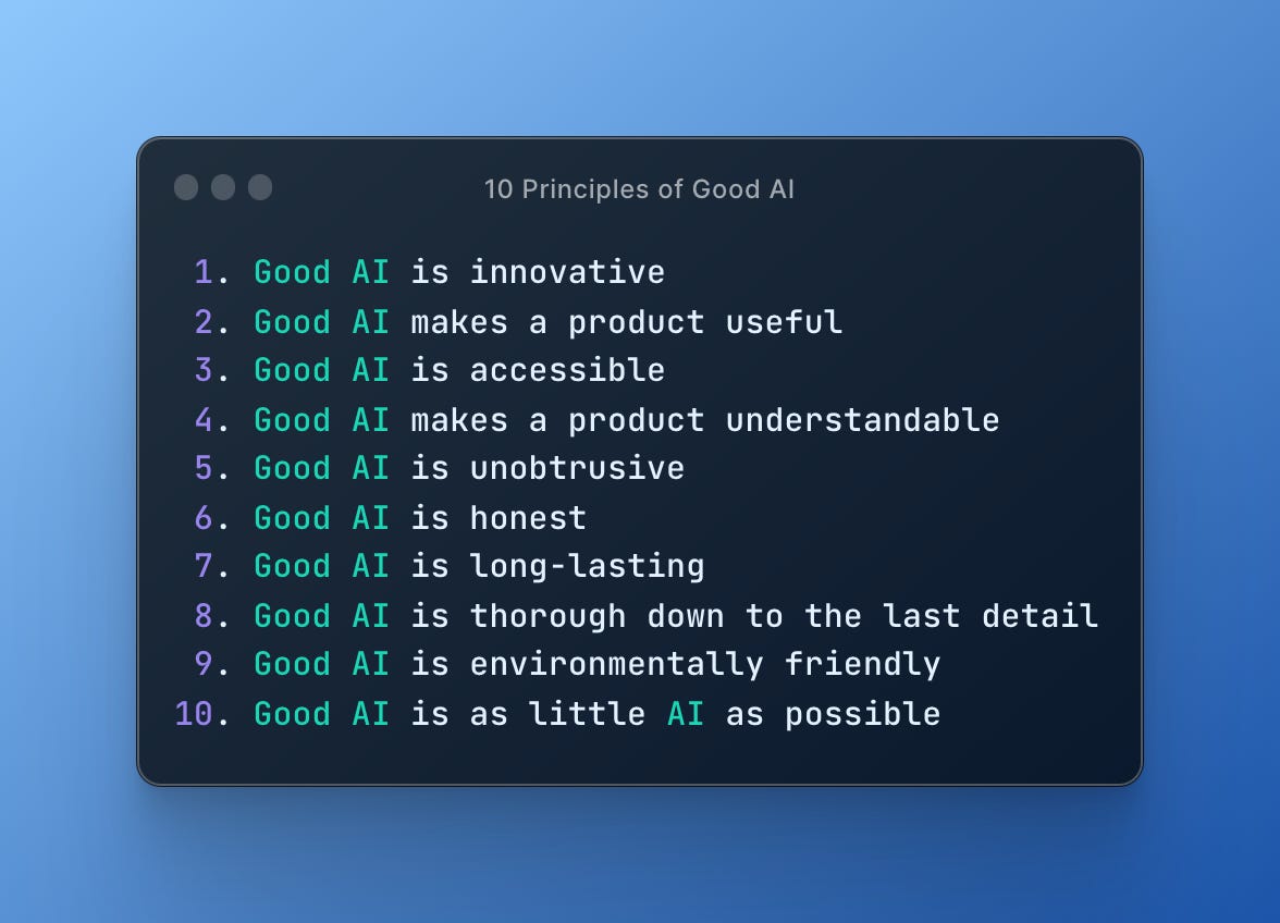 10 Principles of Good AI - Nico Ward