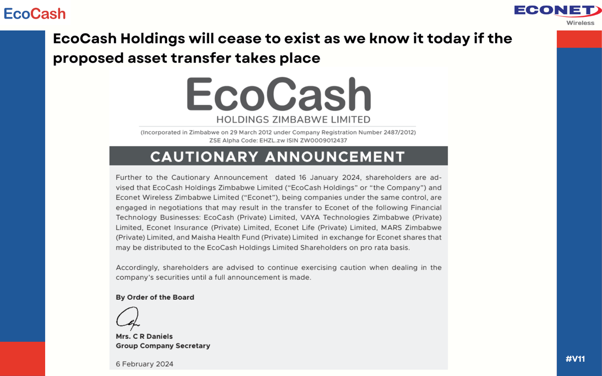 The End of EcoCash Holdings - by Tinashe Mukogo