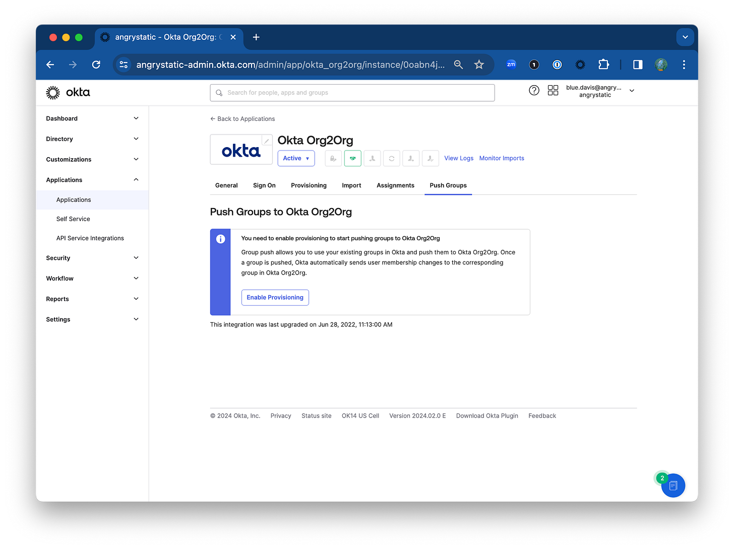 Configuring Okta Org2Org - by Blue Davis - The Tech Diaries
