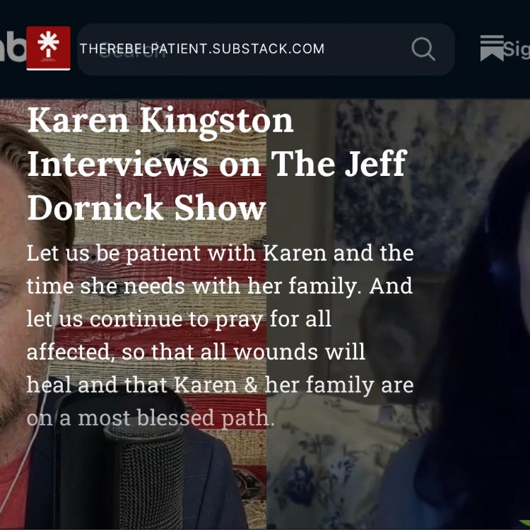 Karen Kingston Interviews on The Jeff Dornick Show