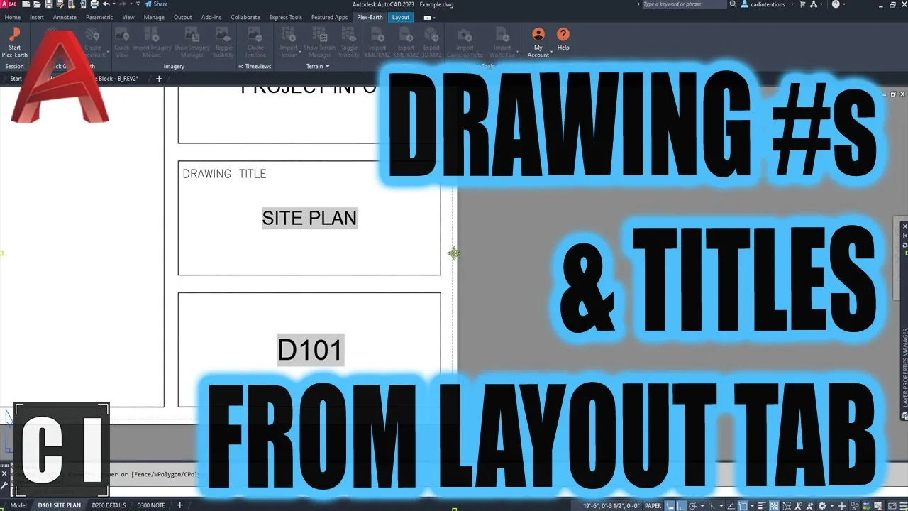 Sharing a Trick to Use AutoCAD Layout Tabs to Auto Fill Drawing Numbers ...