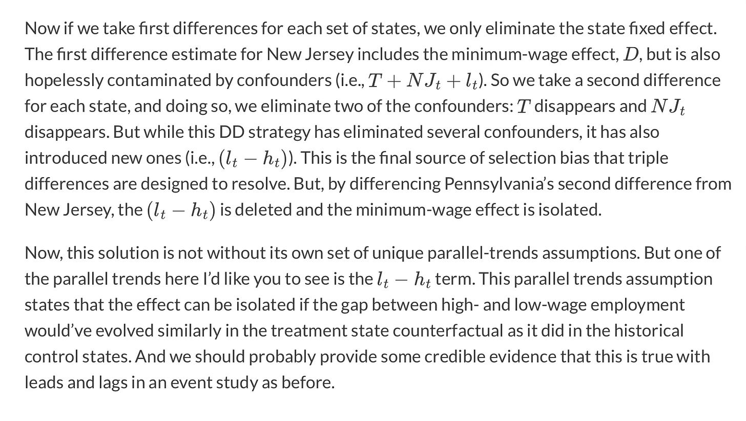 Triple differences Part 1 - by scott cunningham