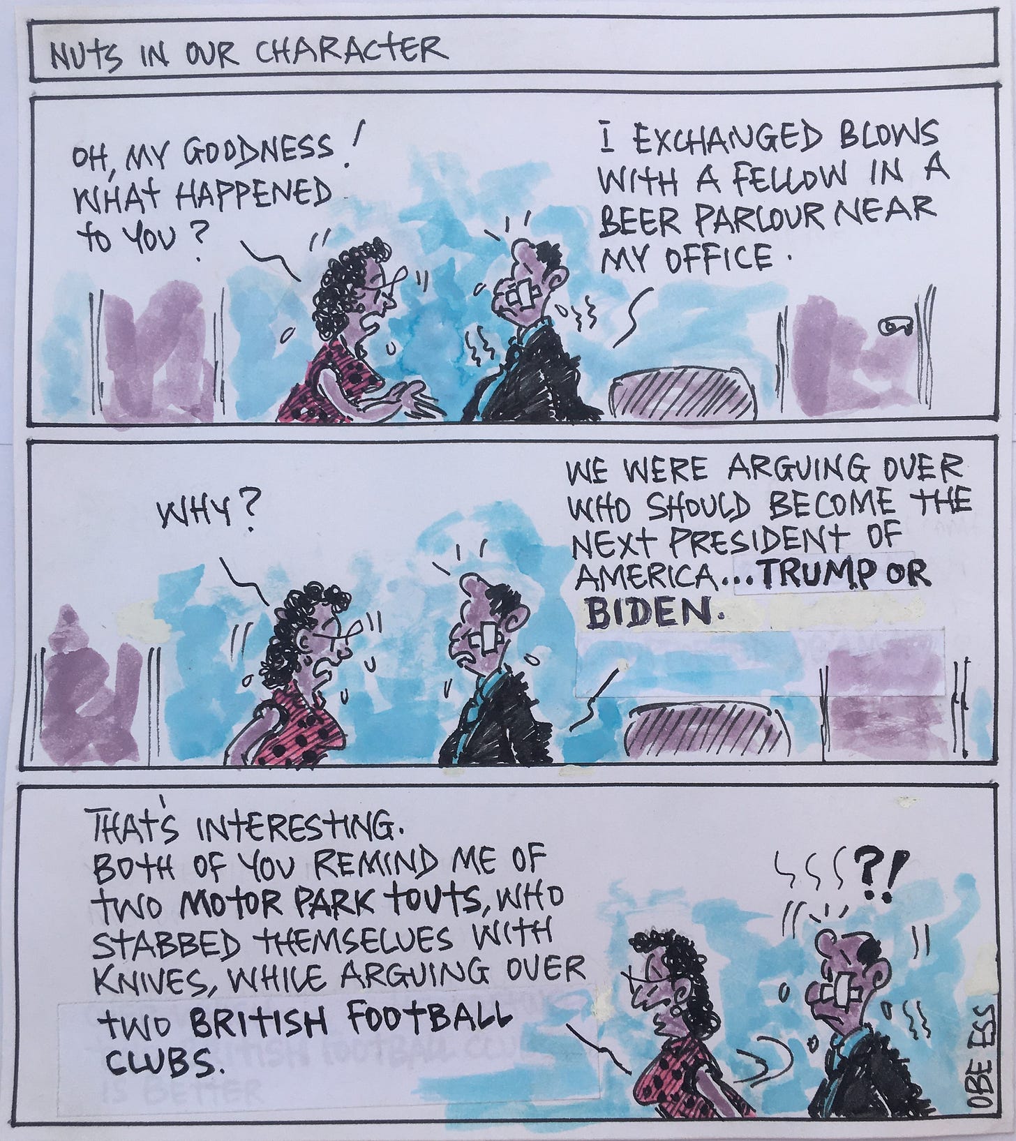 Nuts in our character - by Obe Ess - Obe’s Newsletter