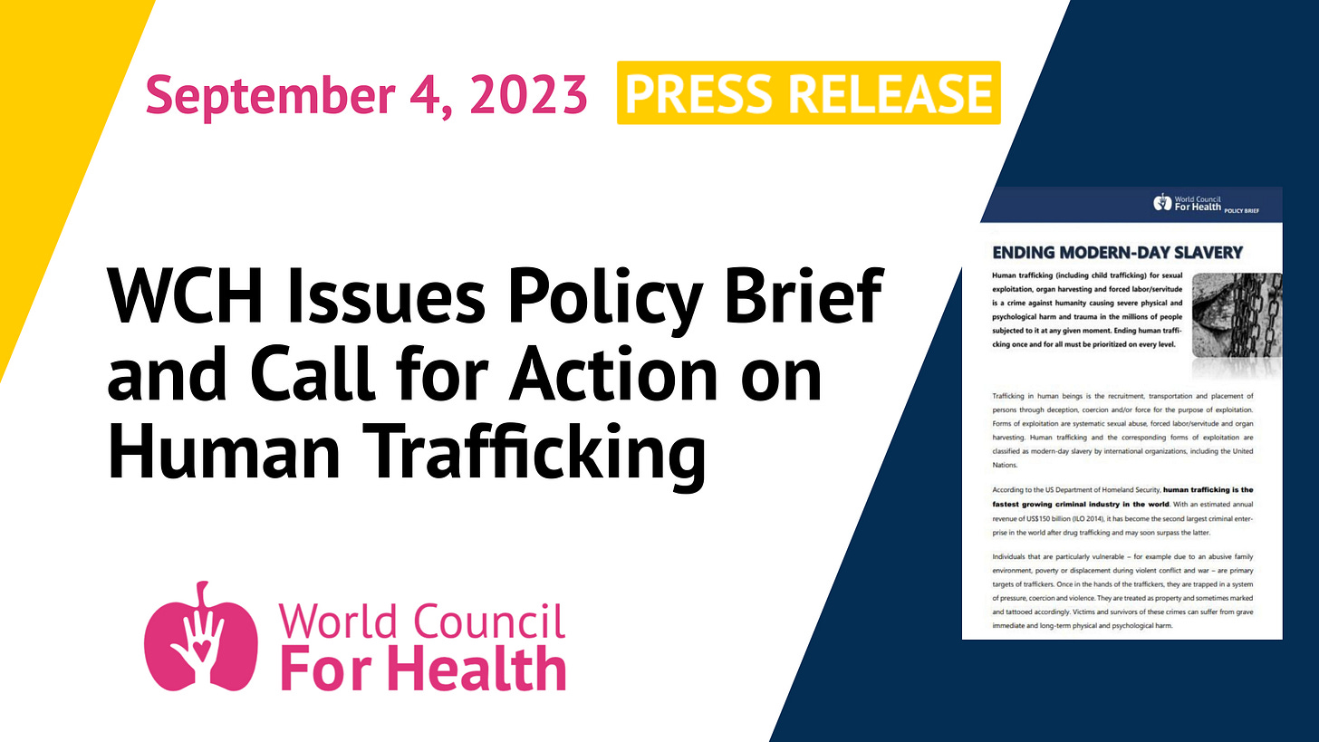 Human Trafficking: A Call for Action — WCH Policy Brief