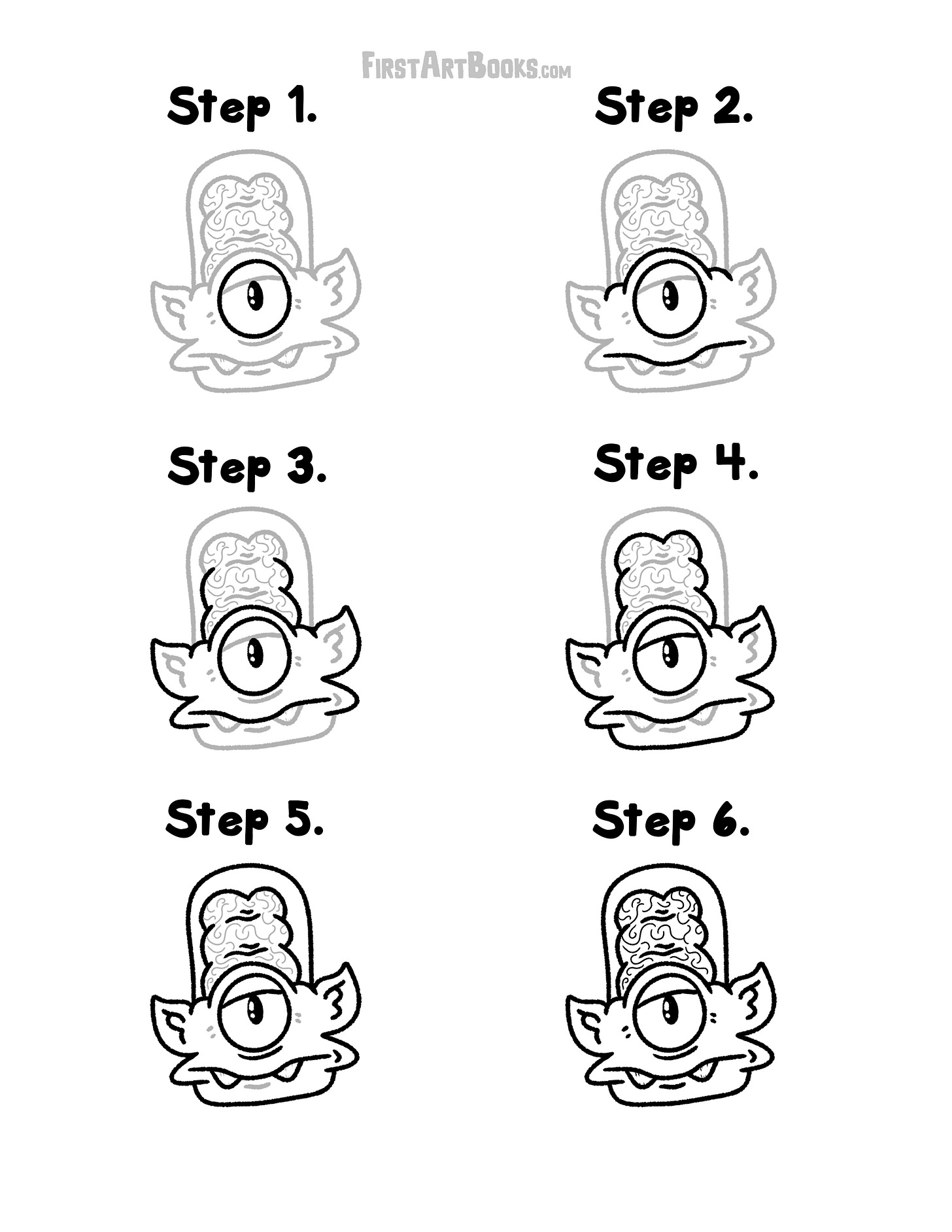 How To Draw A Crusty Goober! (Free Activity Page) | FirstArtBooks.com