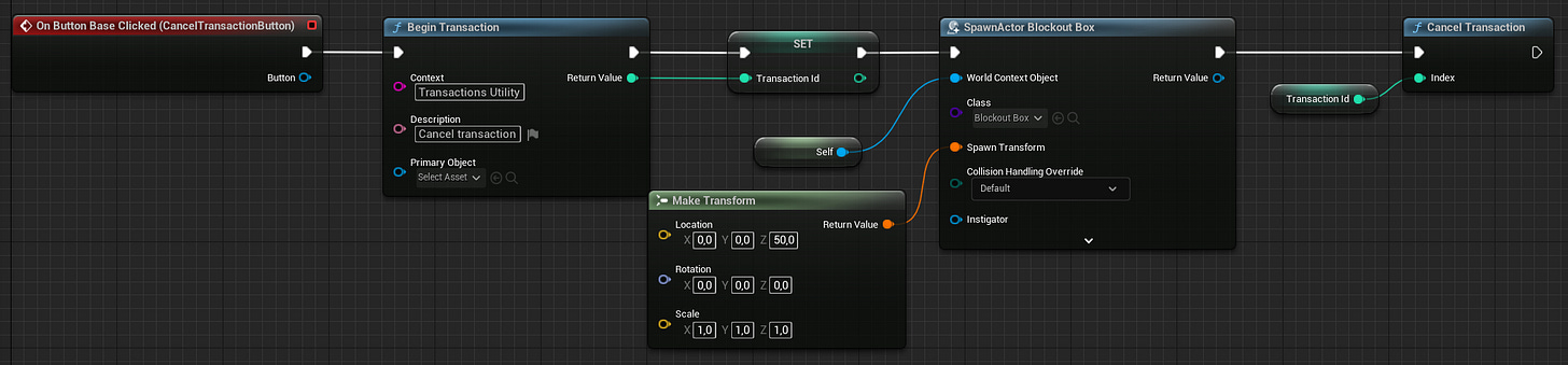 Implement Undo and Redo in Unreal Engine