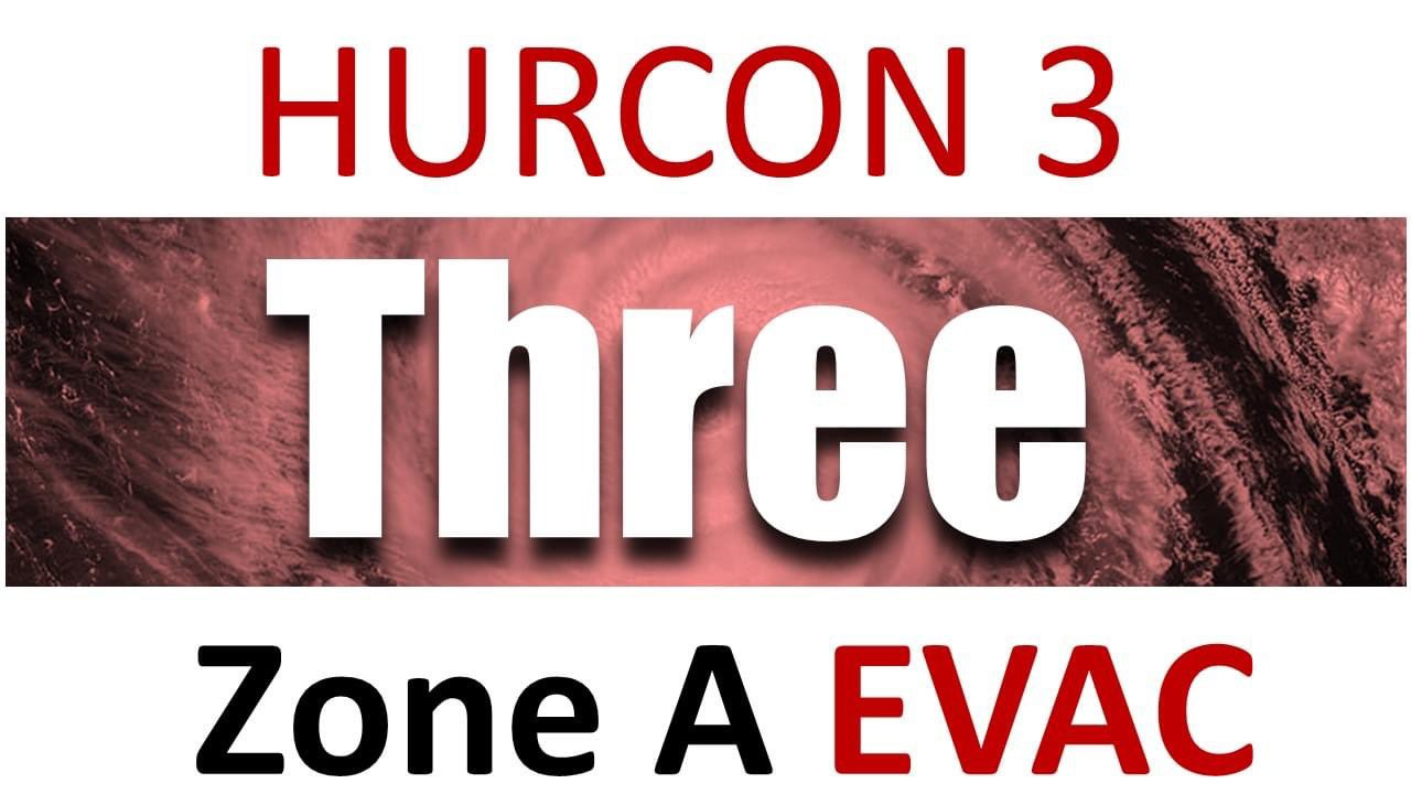 Florida SOCCENT Air Force Base Declares HURCON 3 Zone A Evac