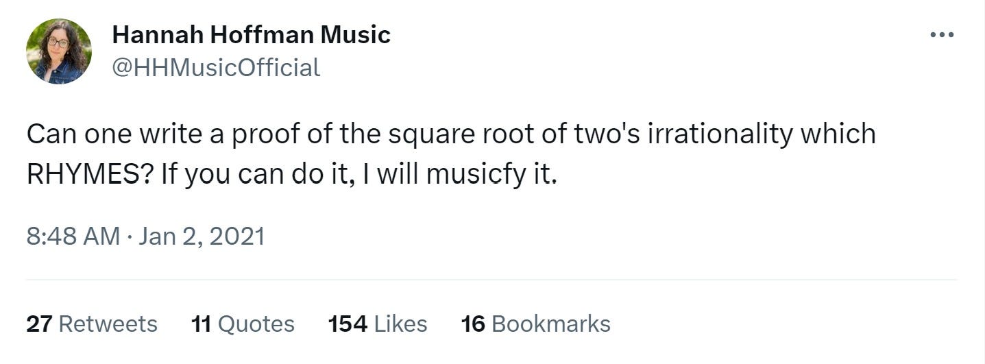 Ode to Hippasus - by Joel David Hamkins - Infinitely More