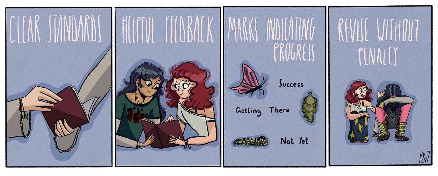 Alternative grading in probability and statistics