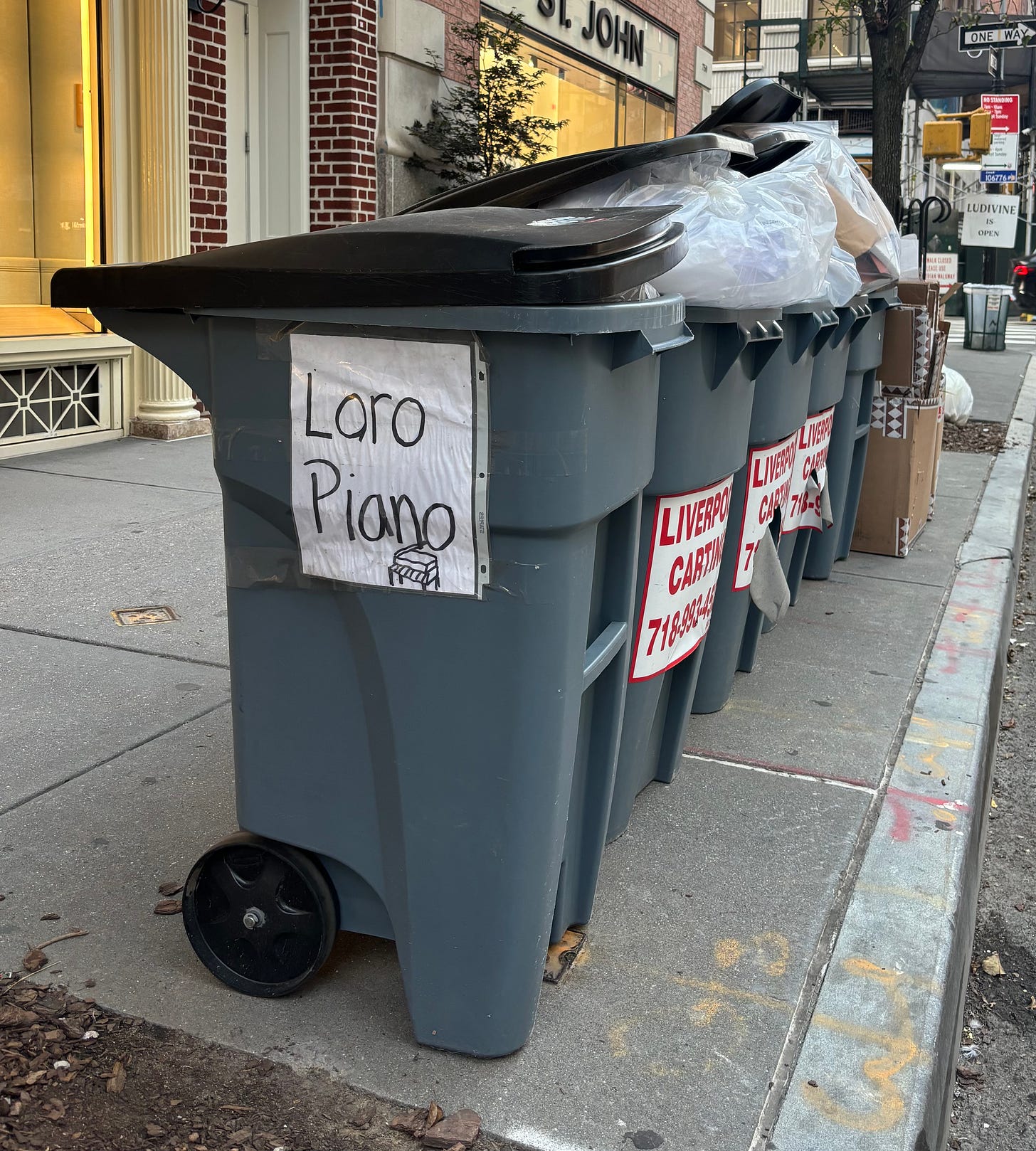 The Branded Trash Cans of Madison Ave
